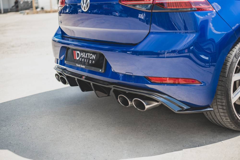 Maxton Design Rear Diffuser Valance V3 VW Golf Mk7.5 R Facelift