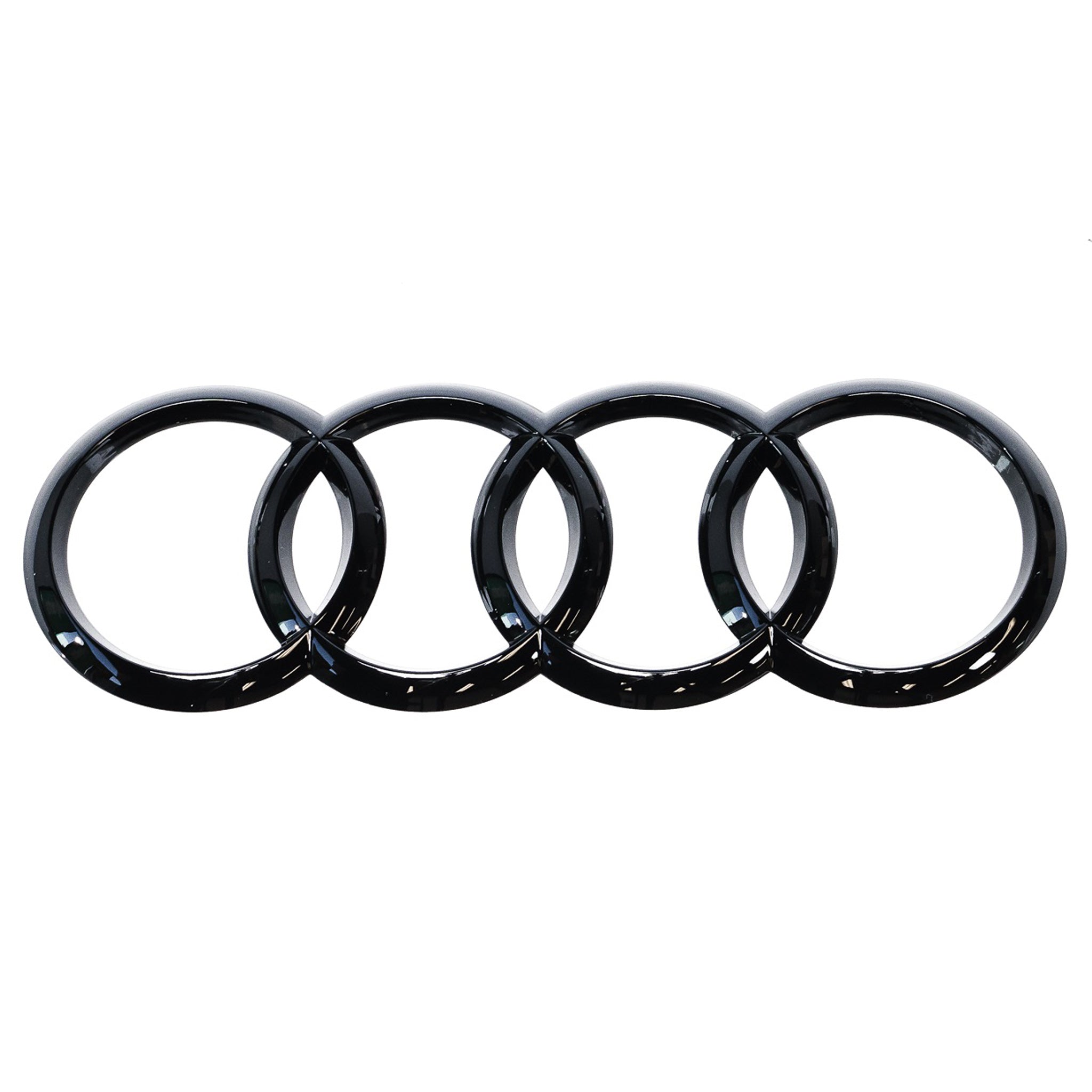 Emblex Audi Style Rings Gloss Black Front Grille Badge Emblem for Audi ...