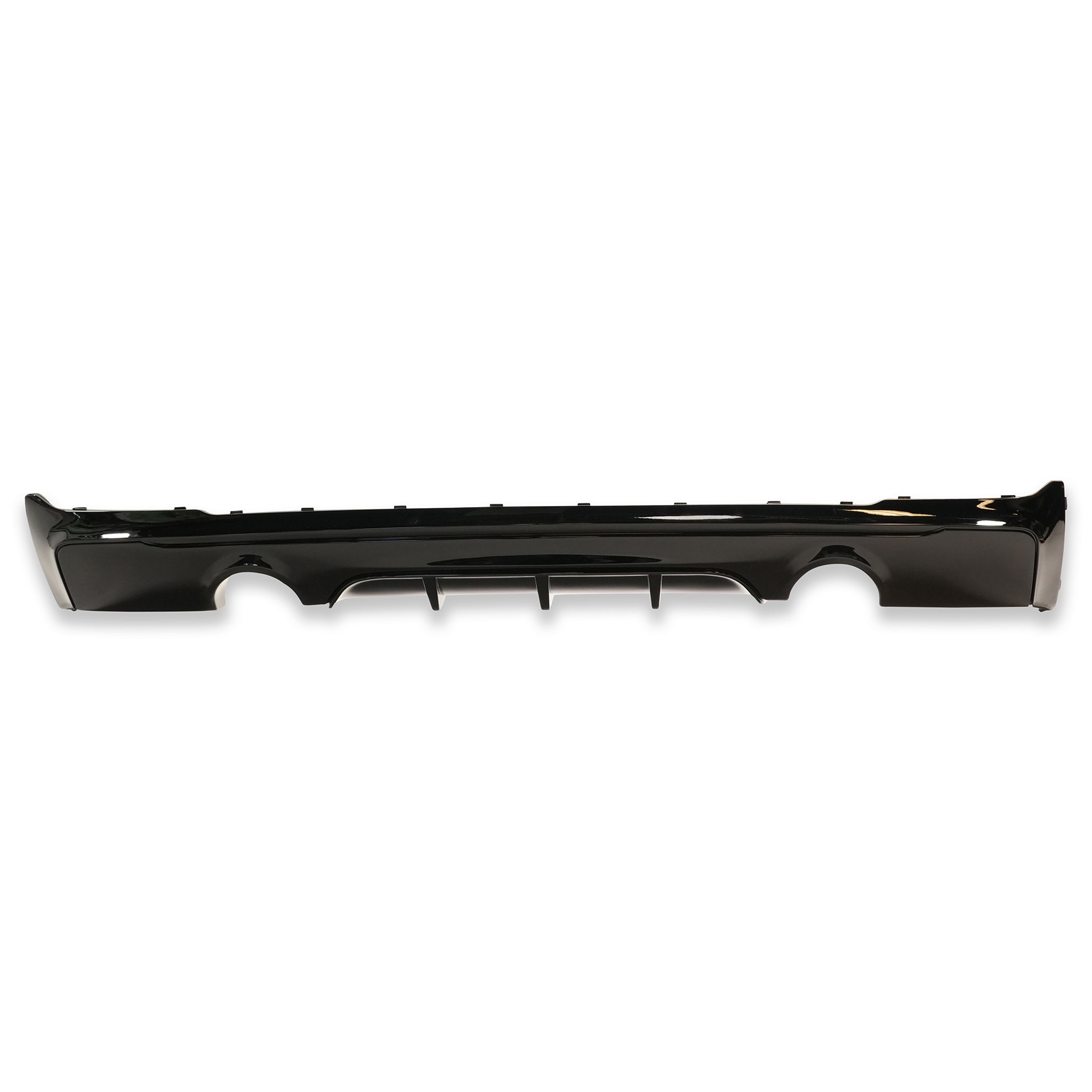 Exon Gloss Black M Performance Style Rear Diffuser w. Dual Outlet for ...