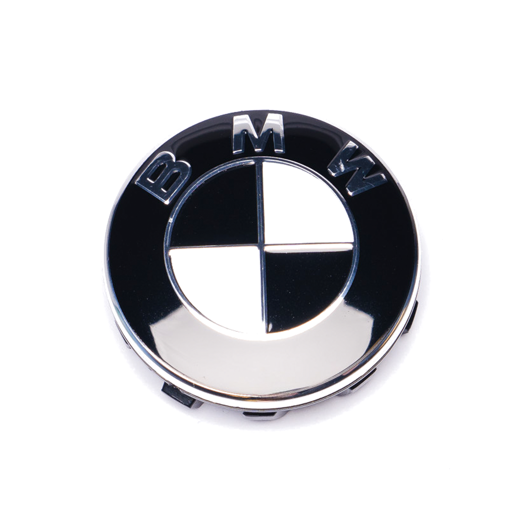 Emblex BMW Style Stealth Black / White Wheel Center Cap 56mm for BMW 1 ...