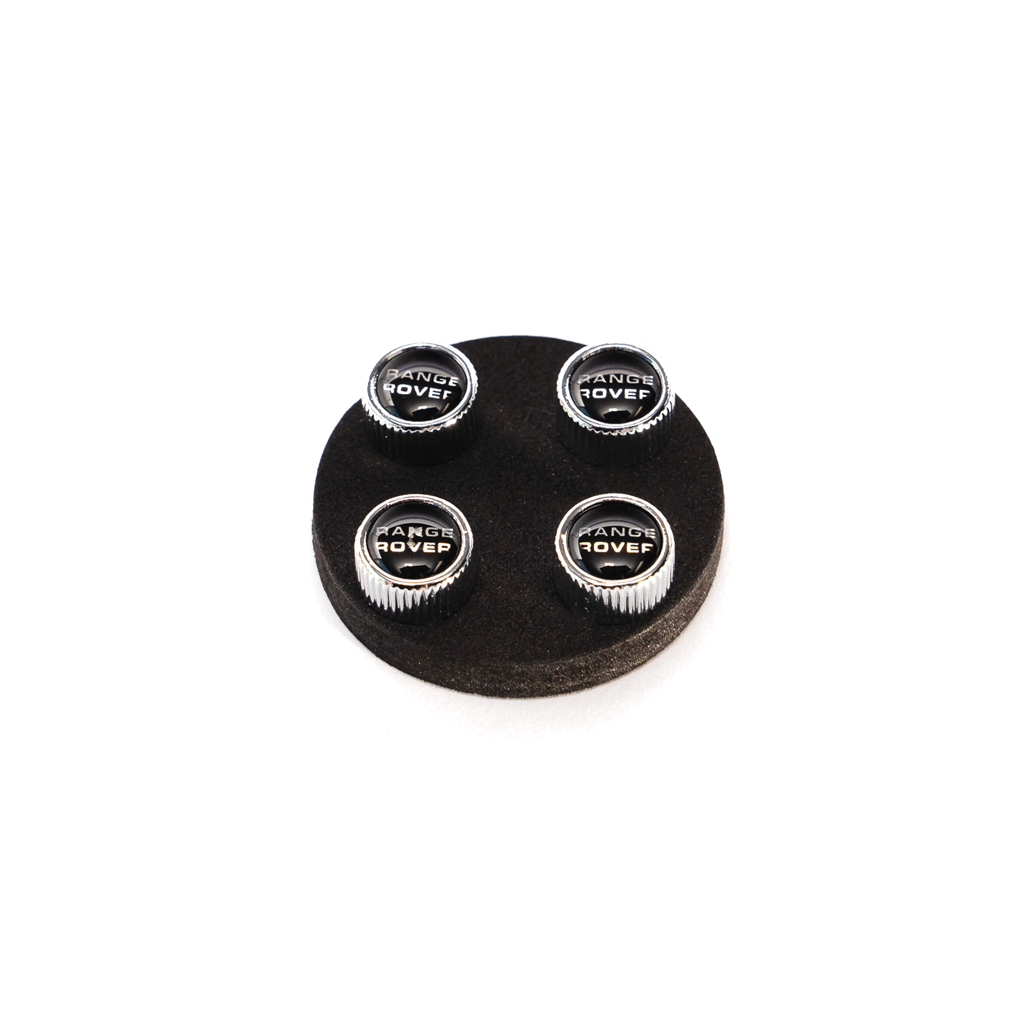 Emblex Range Rover Style Gloss Black Wheel Tyre Valve Stem Caps for Ra ...