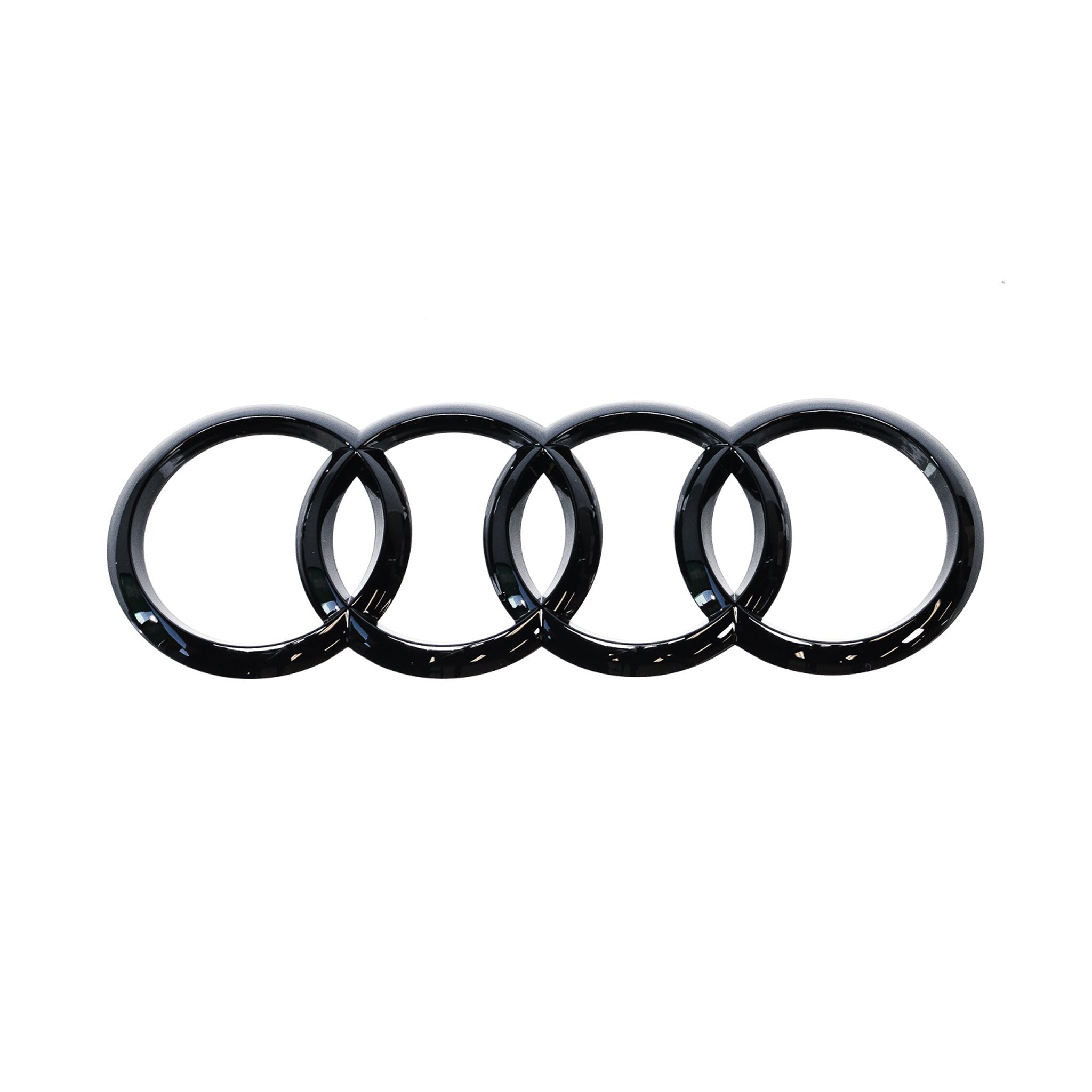 Emblex Audi Style Rings Gloss Black Rear Trunk Badge Emblem for Audi A ...
