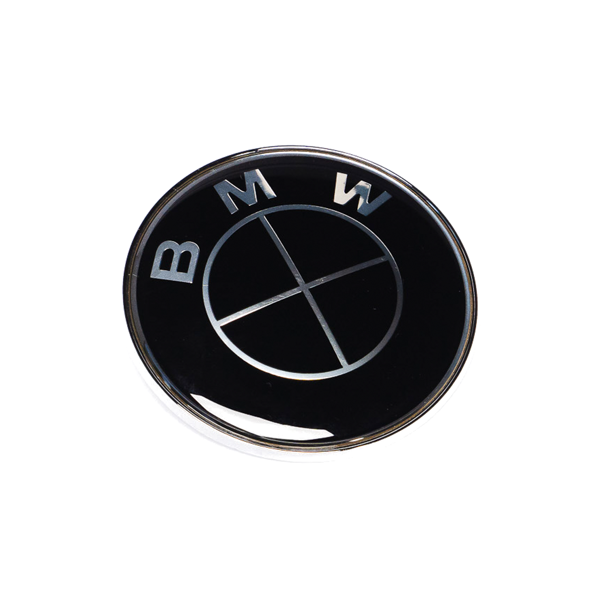 Emblex BMW Style Stealth Black / Black Steering Wheel Badge Emblem for ...