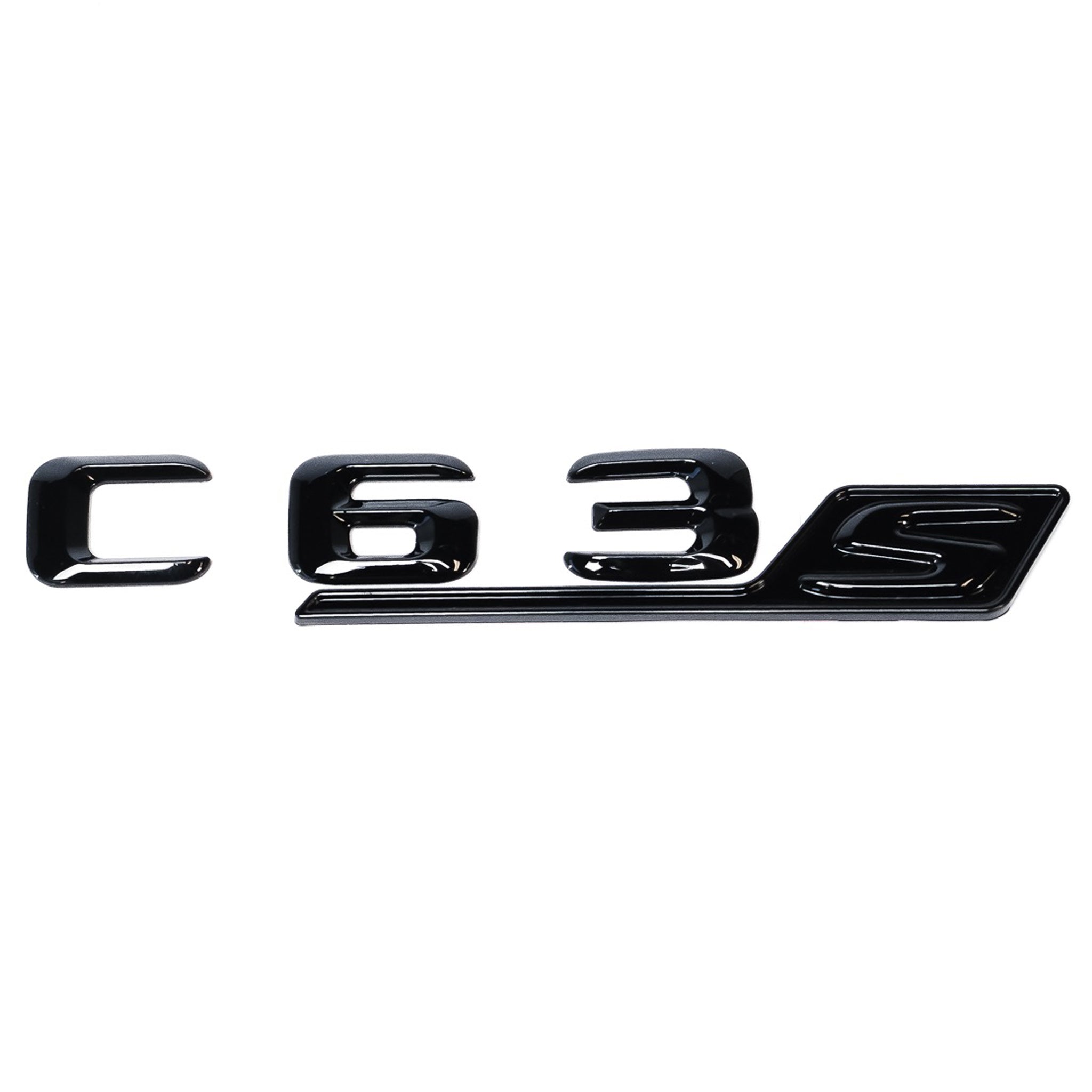 Emblex Gloss Black C63s Badge Emblem for Mercedes Benz AMG C63 S W205 ...