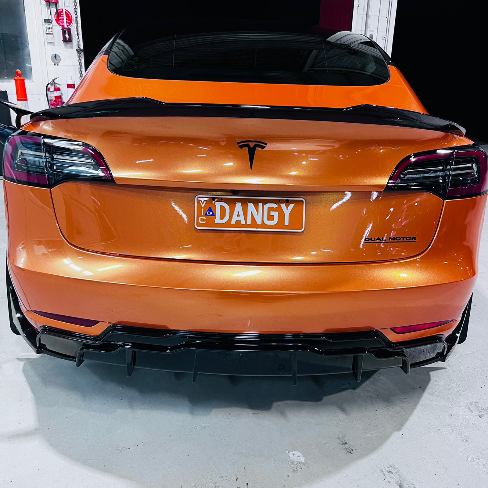 Exon Gloss Black Full Bodykit for Tesla Model 3 inc. Performance P3D ...