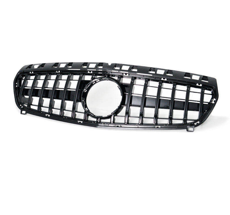 Exon Gloss Black w. Chrome Strip Panamericana GT Style Grille for ...