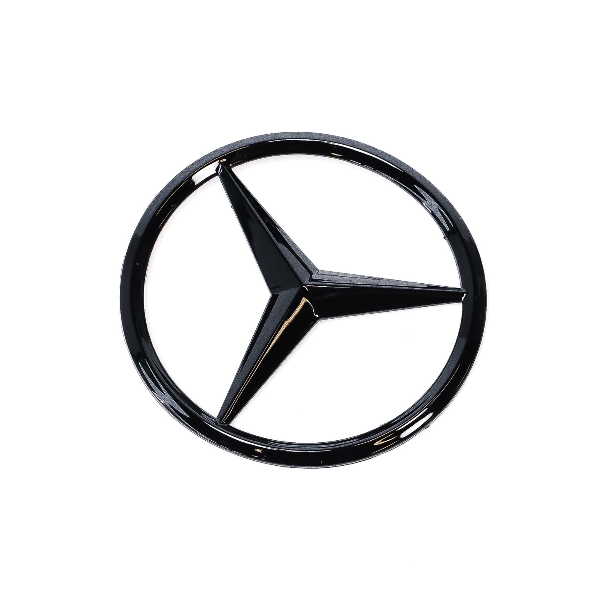 Emblex Gloss Black Mercedes-Benz Style Star Rear Trunk Badge Emblem fo ...