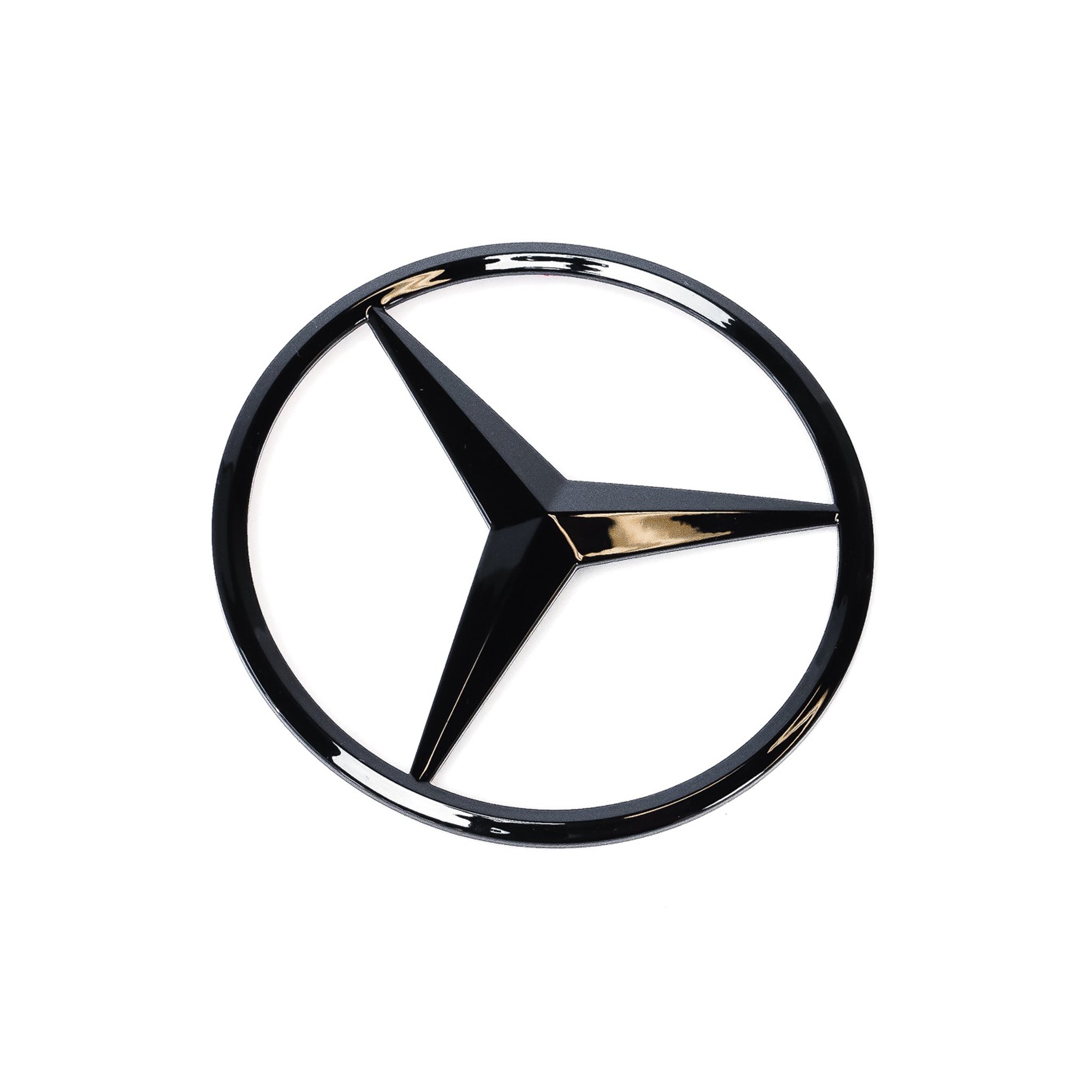 Emblex Gloss Black Mercedes Benz Style Star Rear Trunk Badge Emblem fo ...