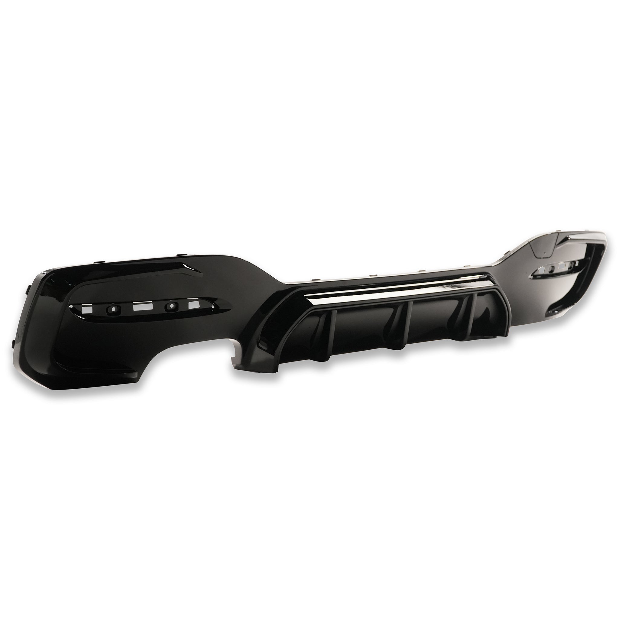 Exon Gloss Black Rear Diffuser w. Single Outlet for BMW 1-Series 118i ...