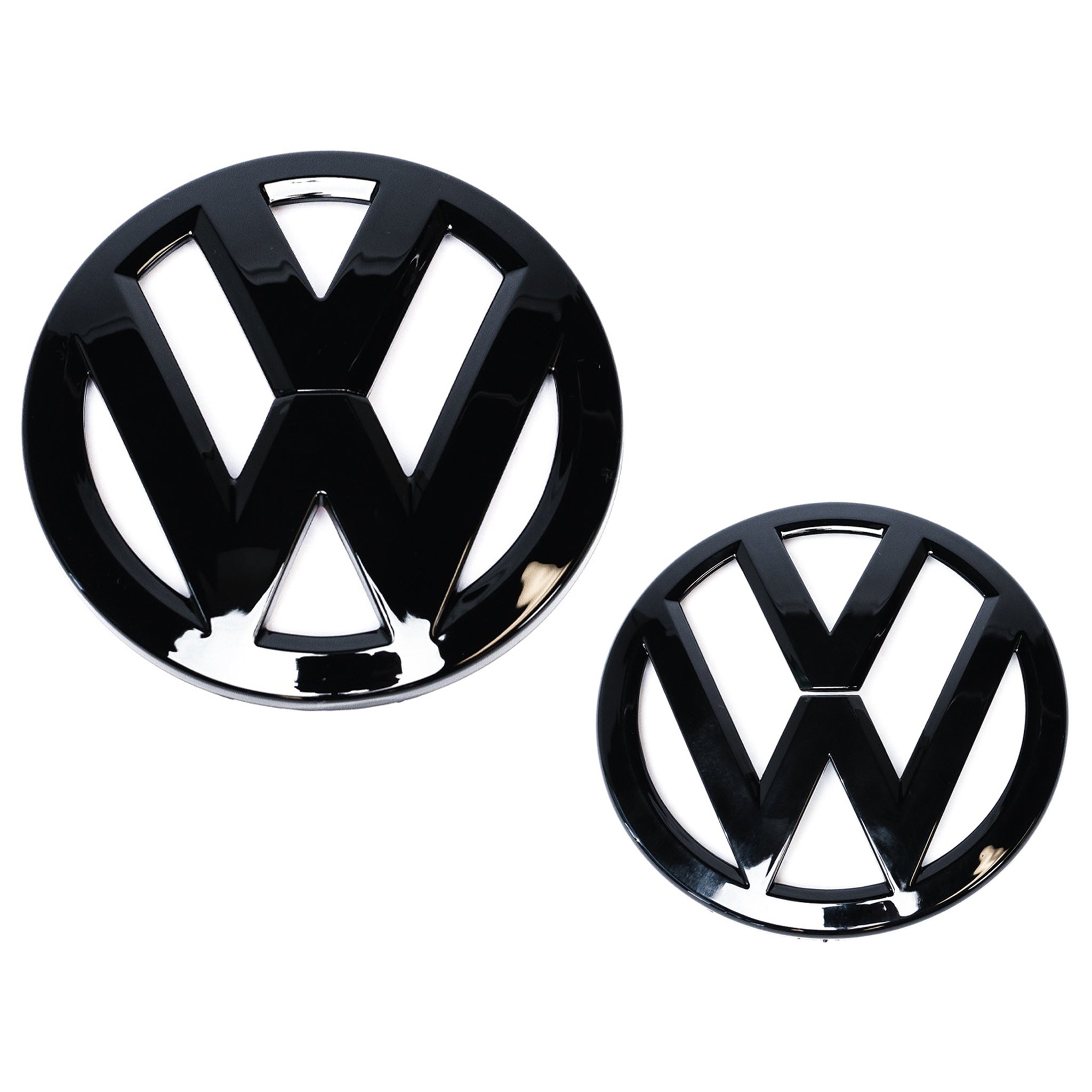 Exon Gloss Black VW Grille & Trunk Badge Emblema Overlay Combo par ...