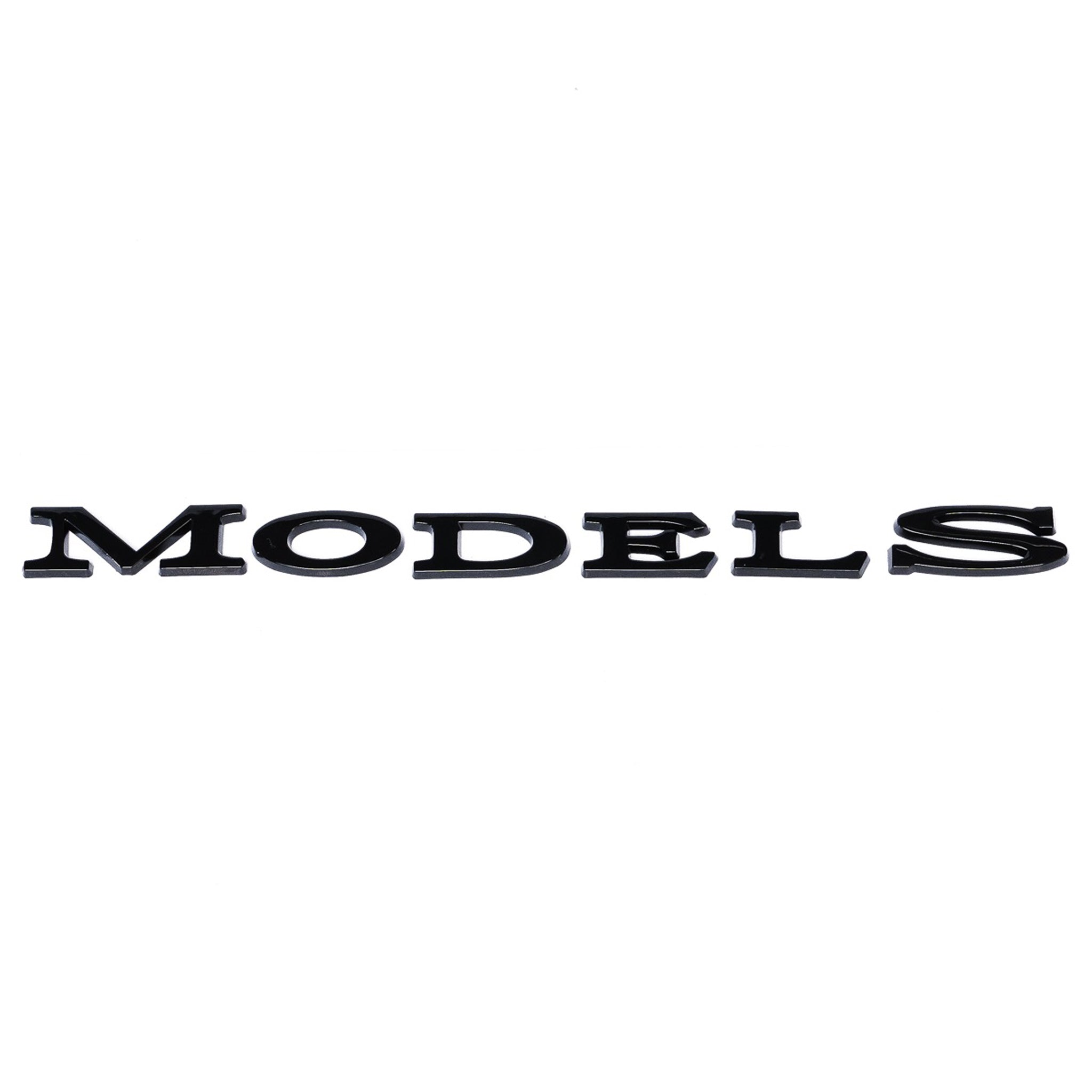Emblex Tesla Style Gloss Black Rear Badge Emblem for Tesla Model S ...