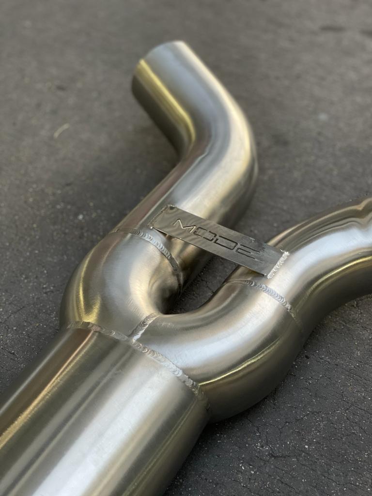 MODE Design Performance Equal Length Single Mid Pipe for BMW M3 G80 G8 ...