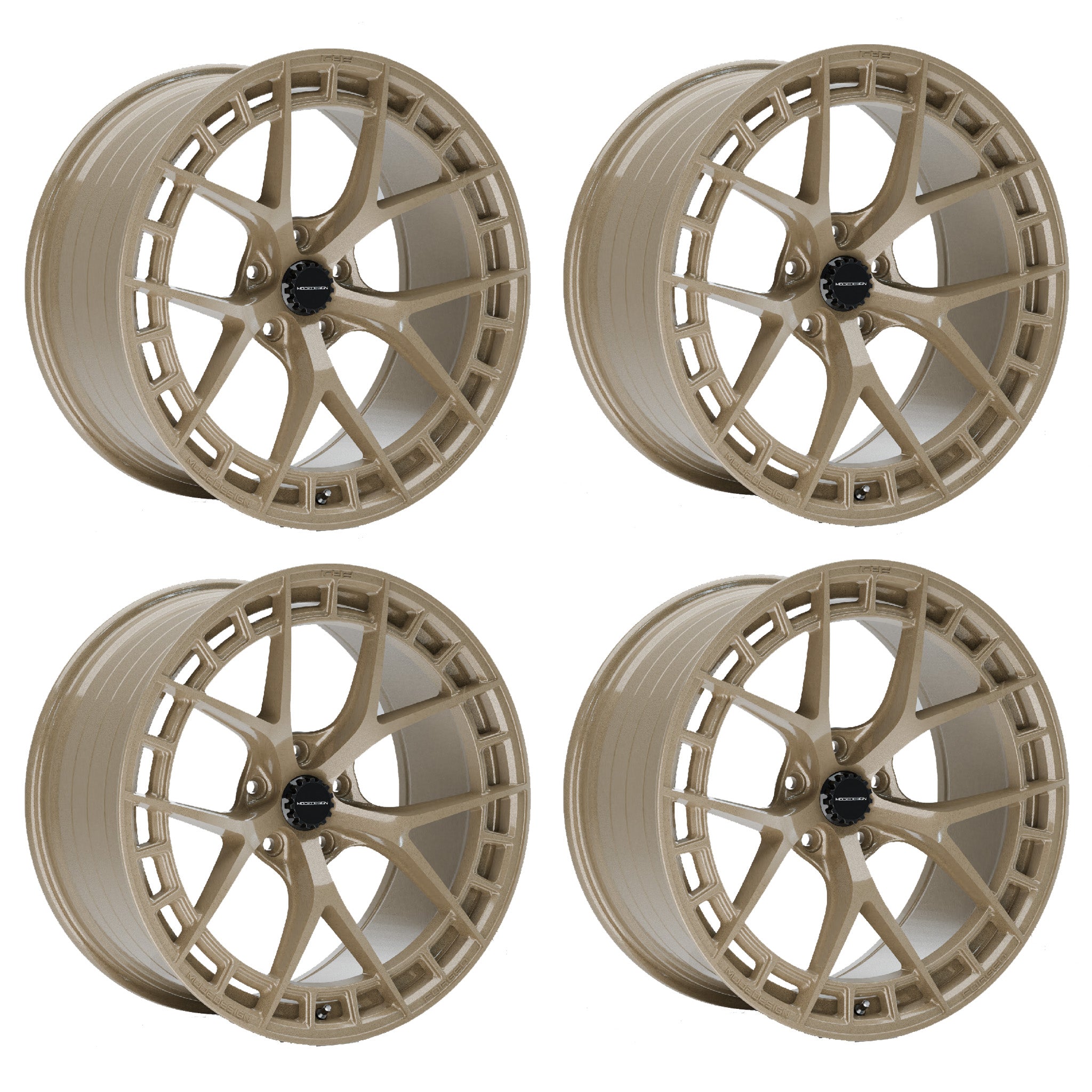 MODE Design FR-1 Forged Wheels Magnedyme Gold Set for BMW M3 F80 M4 F8 ...
