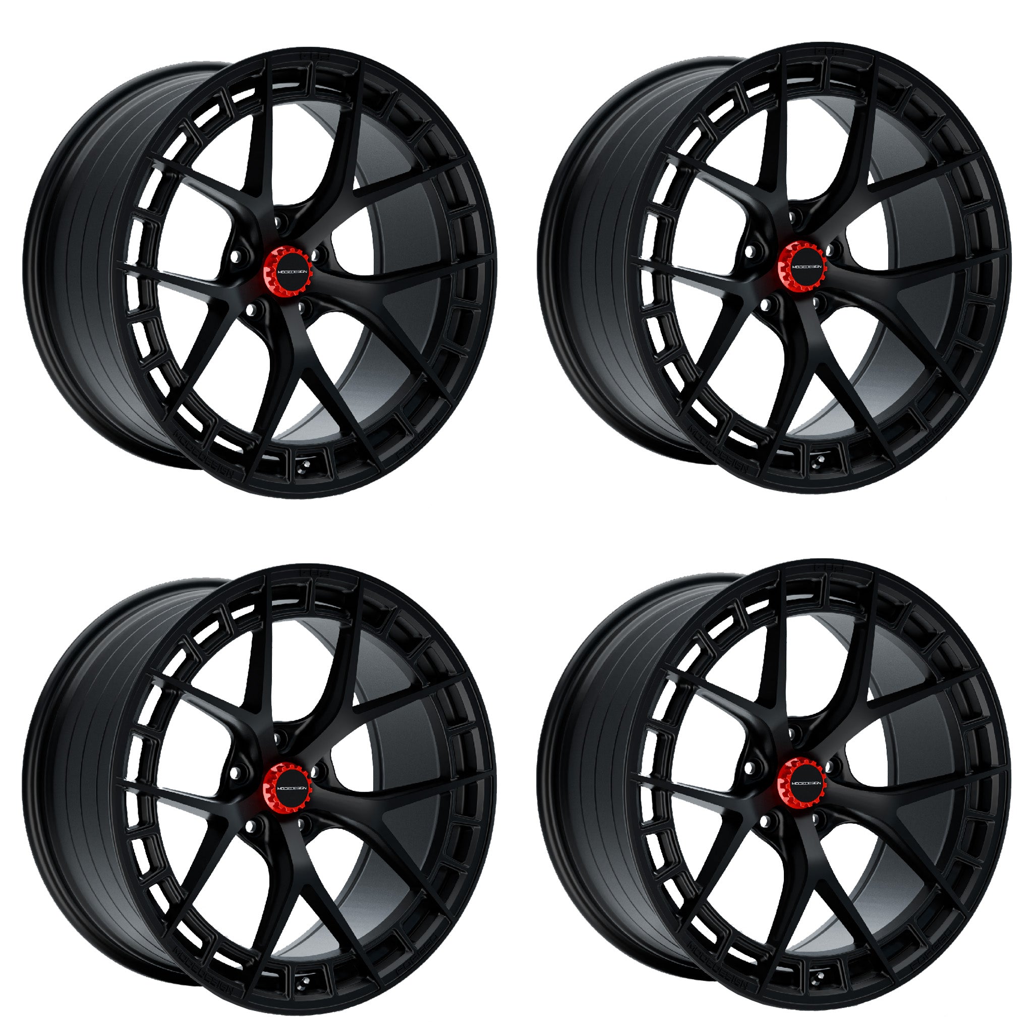 MODE Design FR-1 Forged Wheels Track-Spec Black Set for BMW M3 E90 E92 ...