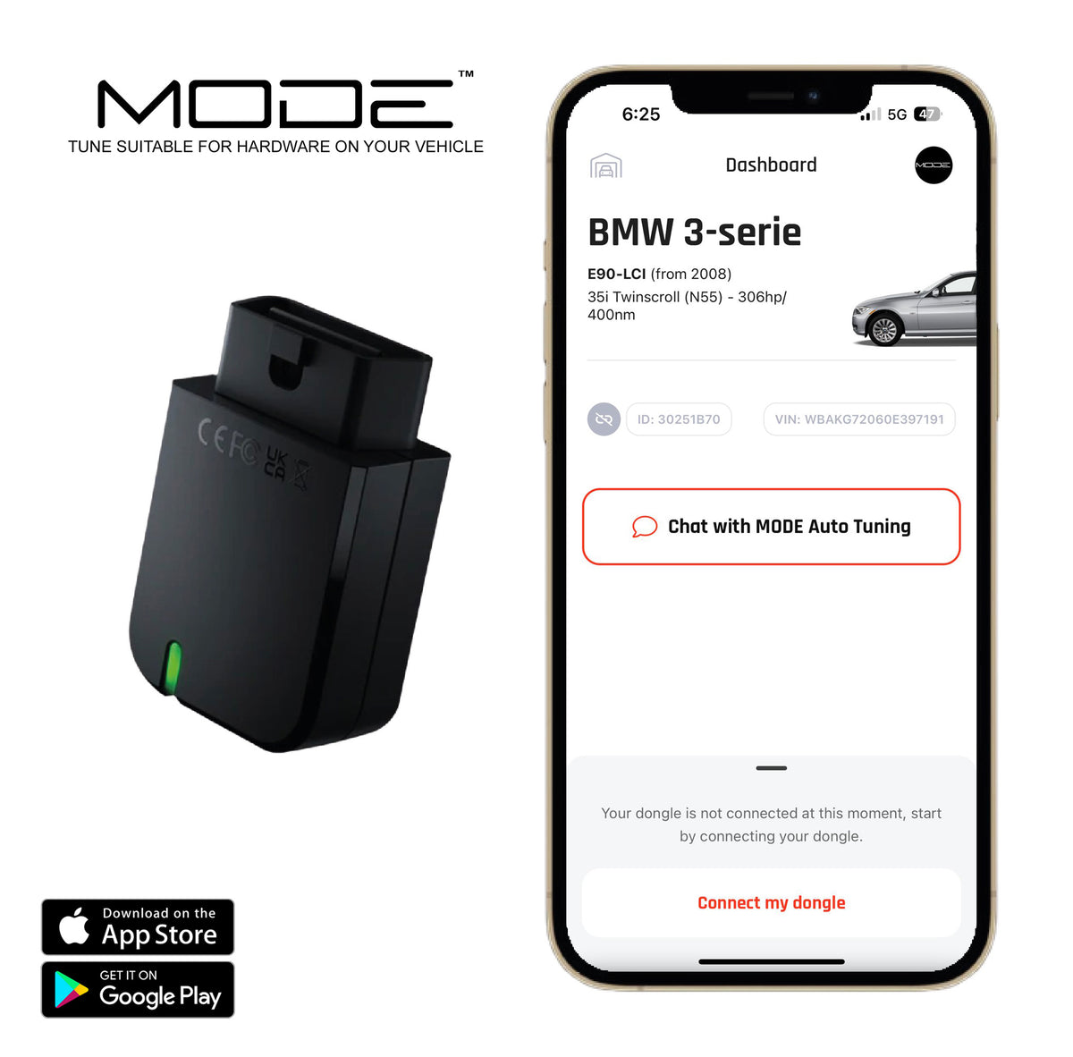 MODE™ OBD Tuner ONE Stage 2 Power Pack for VW Golf R MK7 MK7.5 - Catle ...