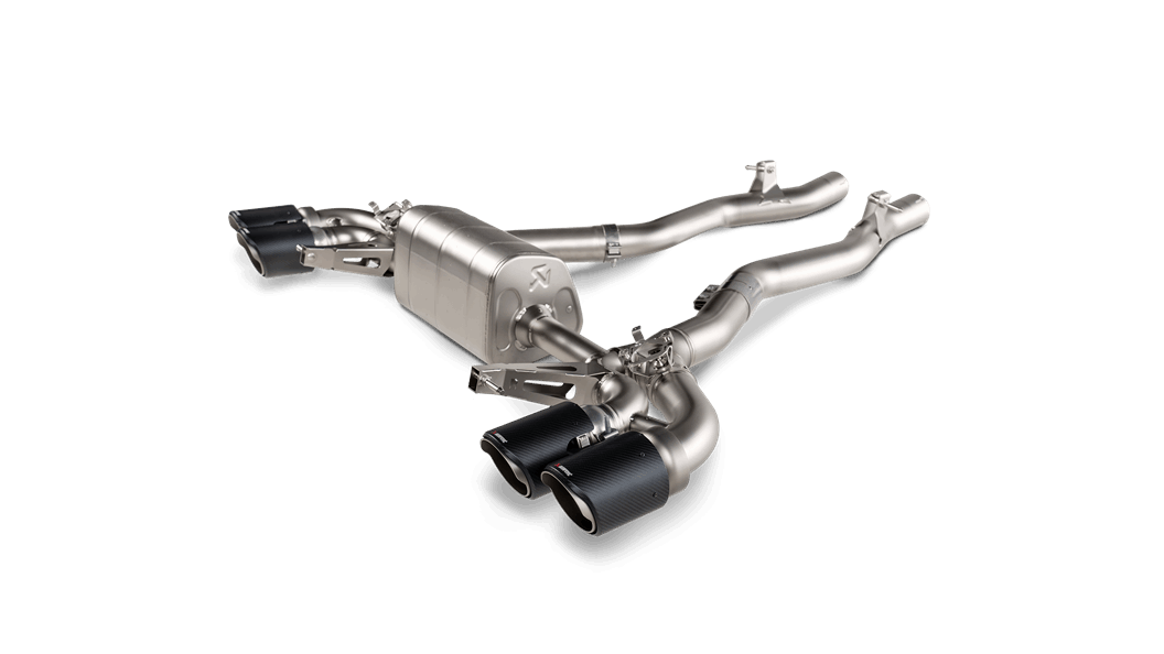 Akrapovic BMW F93 Slip-On Line Titanium Exhaust System OPF GPF (M8 Gra ...