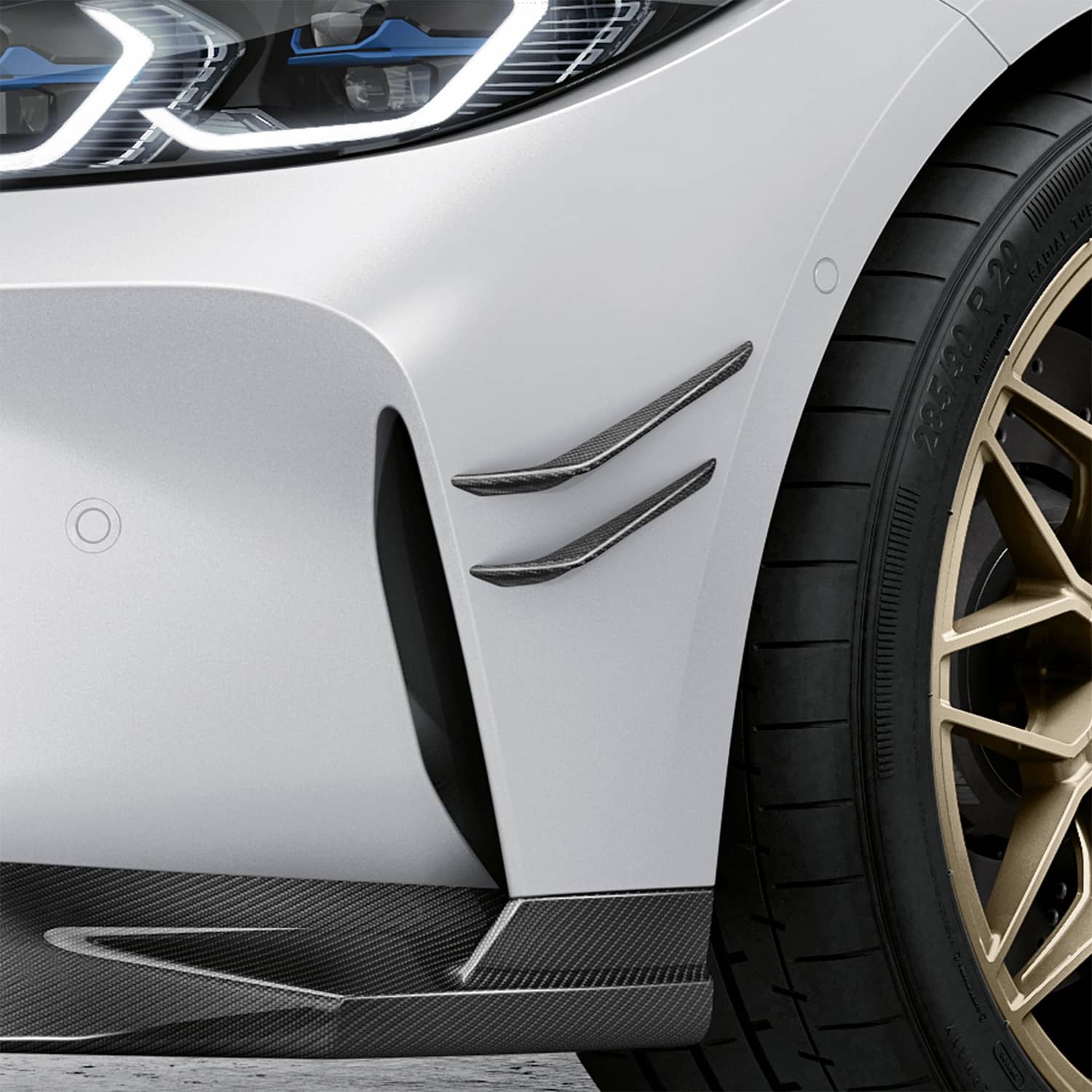 Genuine BMW M Performance Carbon Canards Aero Flicks For BMW M3 G80 M4 ...