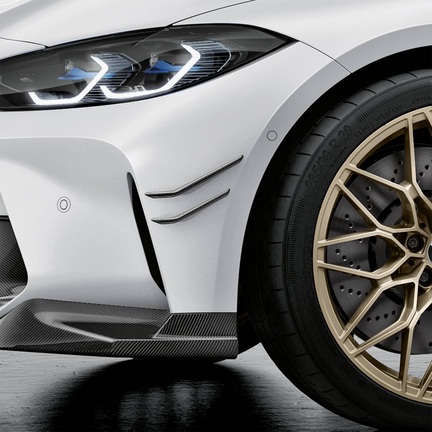 Genuine BMW M Performance Carbon Canards Aero Flicks For BMW M3 G80 M4 ...