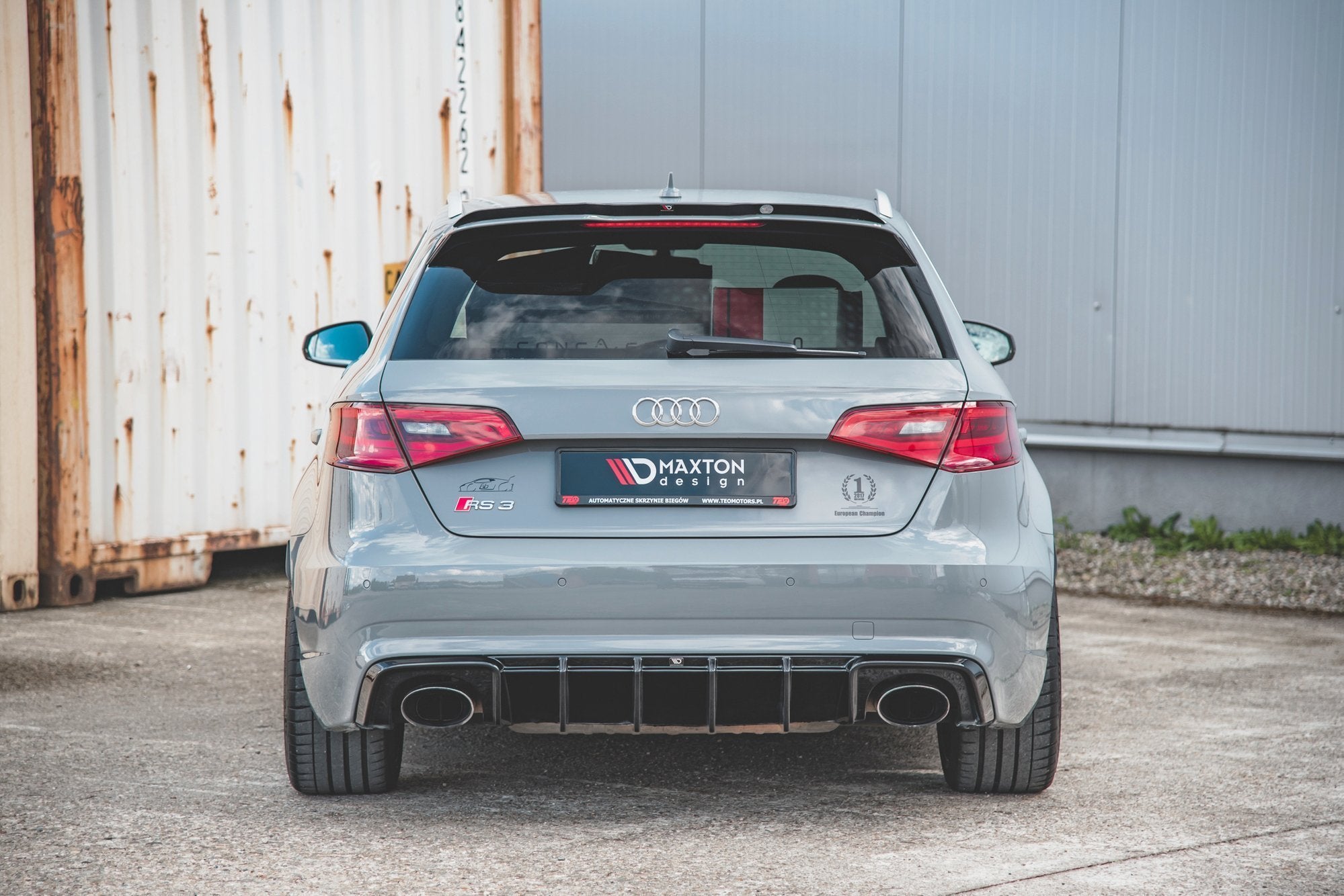 Maxton Design Rear Diffuser v2 Valance Audi RS3 8VA Sportback | MODE ...