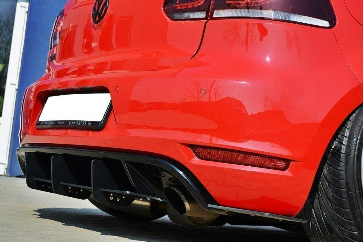 Maxton Design VW Golf Mk6 GTI / 35th Rear Diffuser & Rear Side Splitte ...