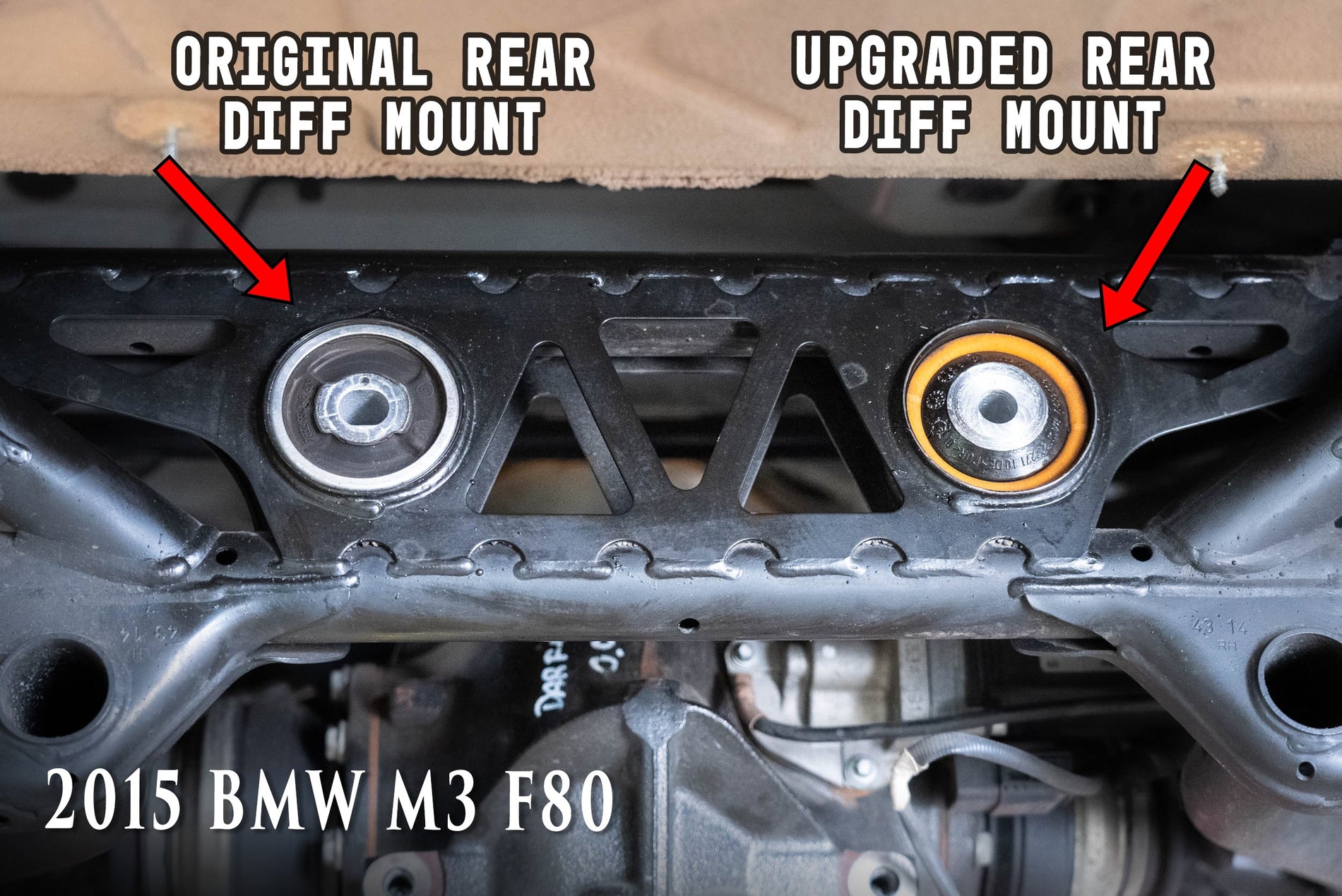 Genuine BMW Rear Diff Mount (Rubber) for BMW M3 F80 M4 F82 M2 & M2 Com ...