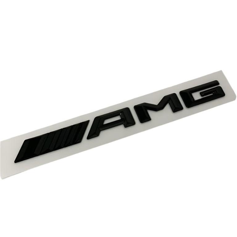 Exon Gloss Black AMG Badge Emblem for Mercedes Benz AMG A35 A45 C43 C6 ...