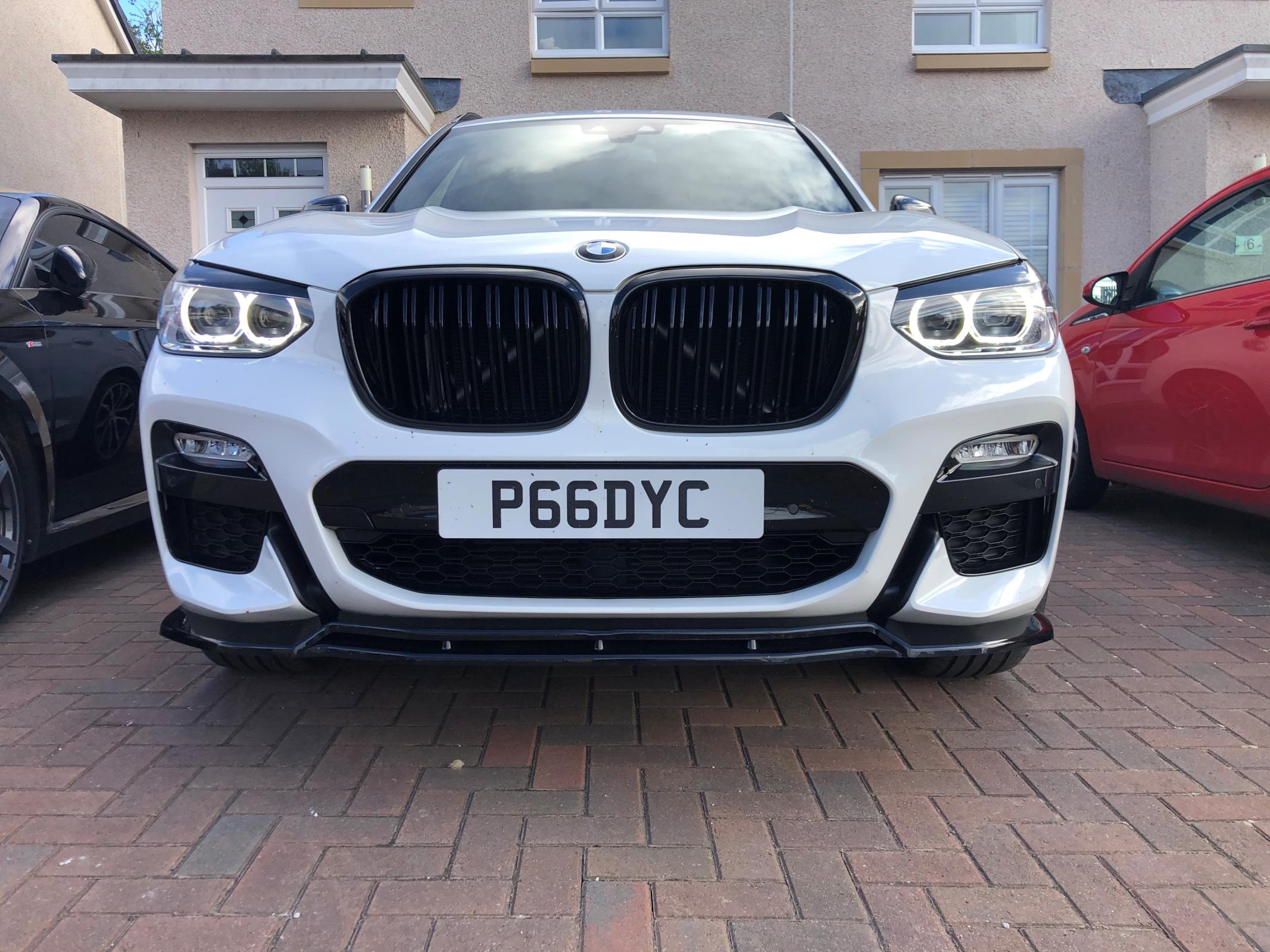 Exon Gloss Black X3M/X4M M Style Twin Slat Grille for BMW X3 G01 & X4 ...