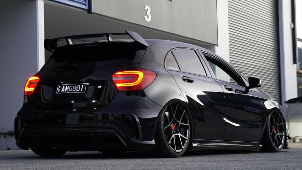 Exon Gloss Black Rear Spoiler A45 AMG Style for Mercedes-Benz A45 AMG ...