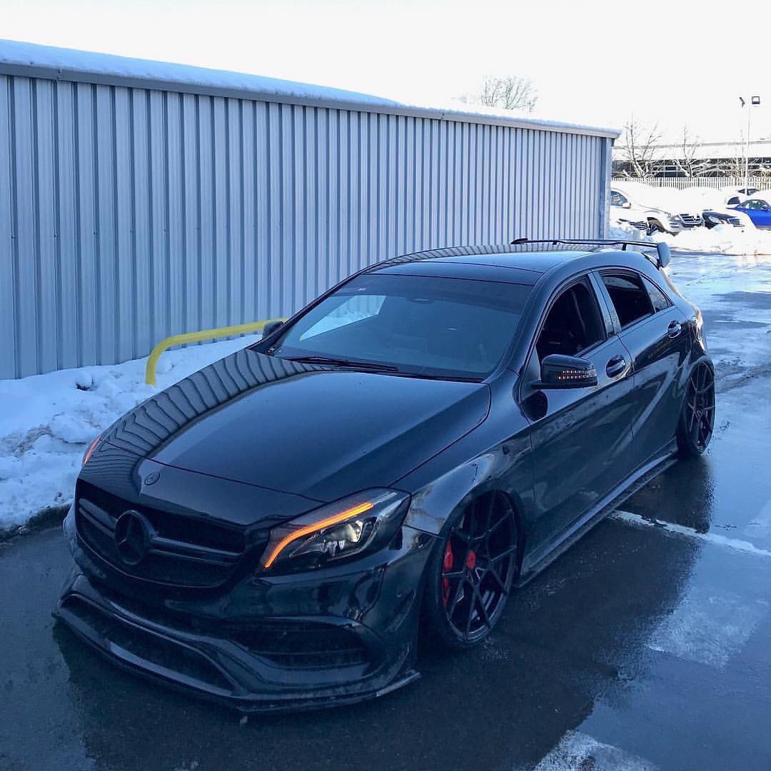 Exon Gloss Black Rear Spoiler A45 AMG Style for Mercedes-Benz A45 AMG ...