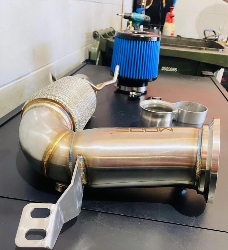 MODE Design Decatted Downpipe for MINI Cooper S JCW F55 F56 F57 B48 ...