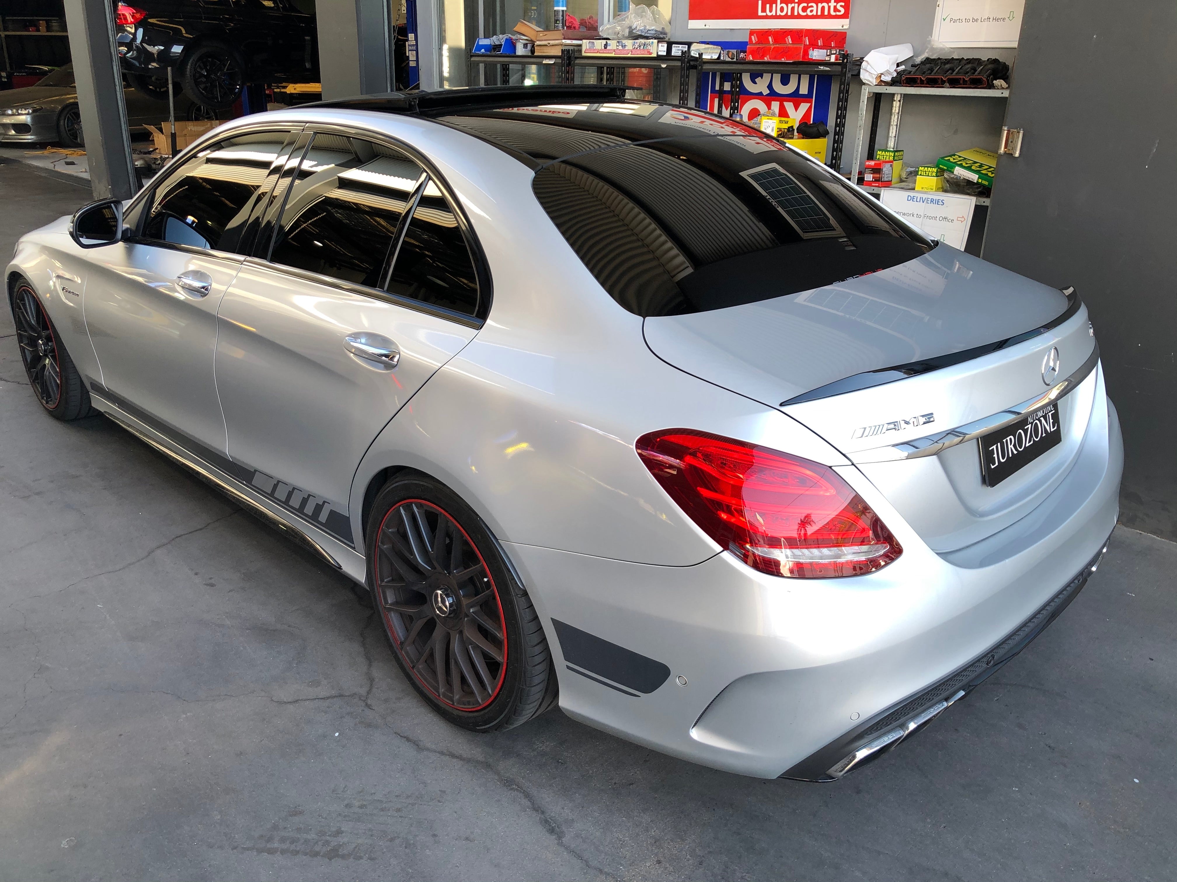 MODE Design 200cpsi Catted 3.5" Downpipes V2 C63s AMG Mercedes Benz W2 ...