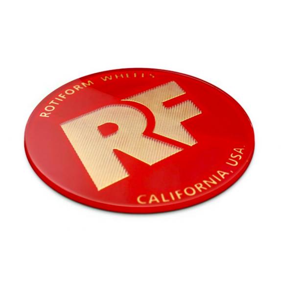 Rotiform Hex Centre Cap Insert w. RF logo (Red w. Gold Logo) | MODE ...