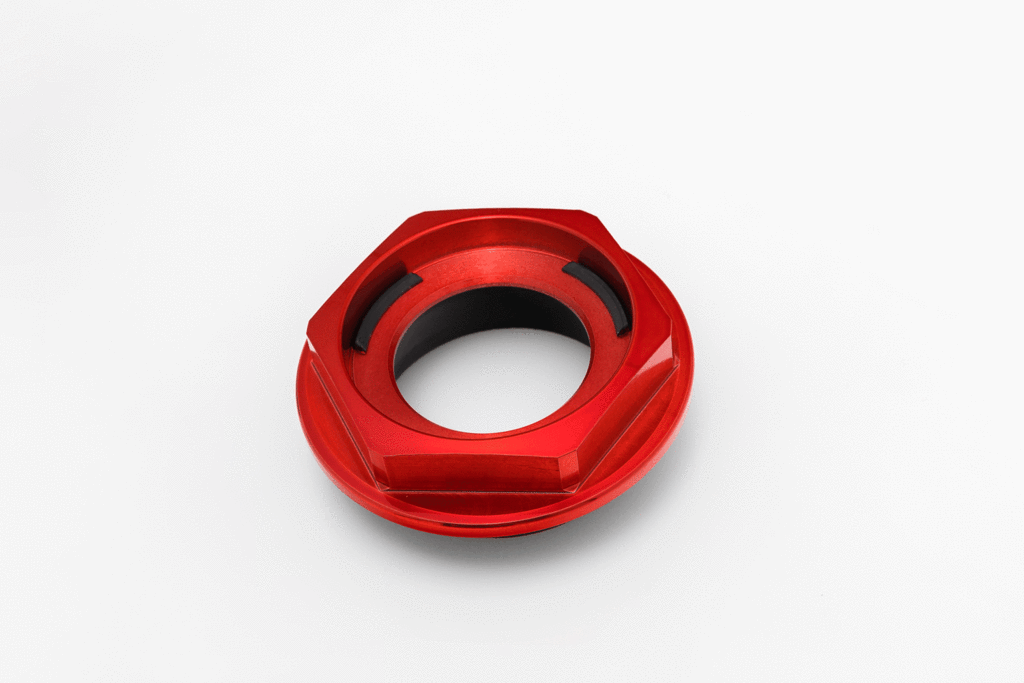 Rotiform Billet Hex Nut Red for LAS-R, BUC-M, LSR, SIX & RSE | MODE ...