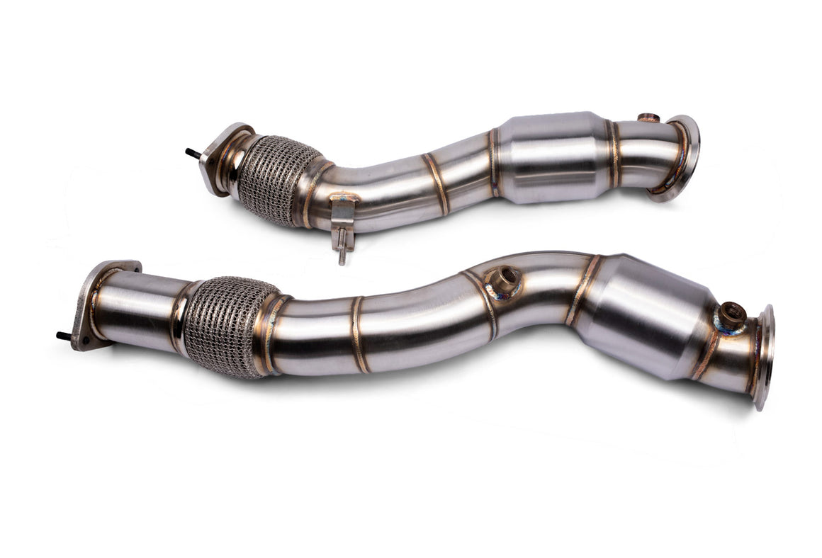 VRSF Stainless Steel Sport Catted Downpipes for S58 BMW X3M F97 X4M F9 ...