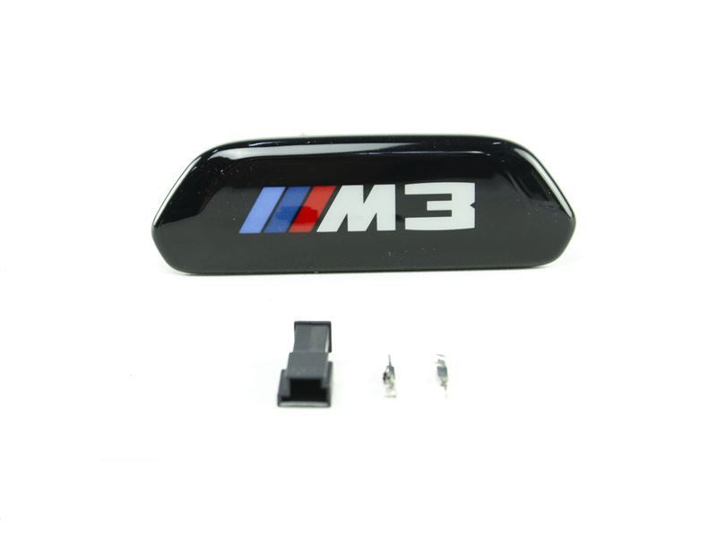 Genuine BMW Competition Black Illuminated Seat Backrest Headrest Badge ...