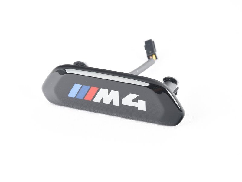 Genuine BMW Competition Black Illuminated Seat Backrest Headrest Badge ...