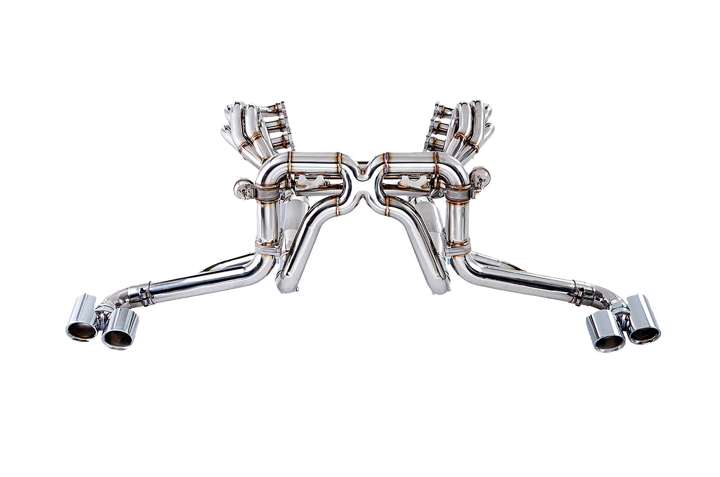 iPE - Valvetronic Muffler w/ Ti Blue Tips for Ferrari 430 (2004-2009 ...
